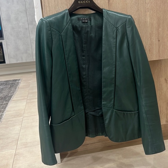 Theory | Jackets & Coats | Theory Leather Jacket | Poshmark